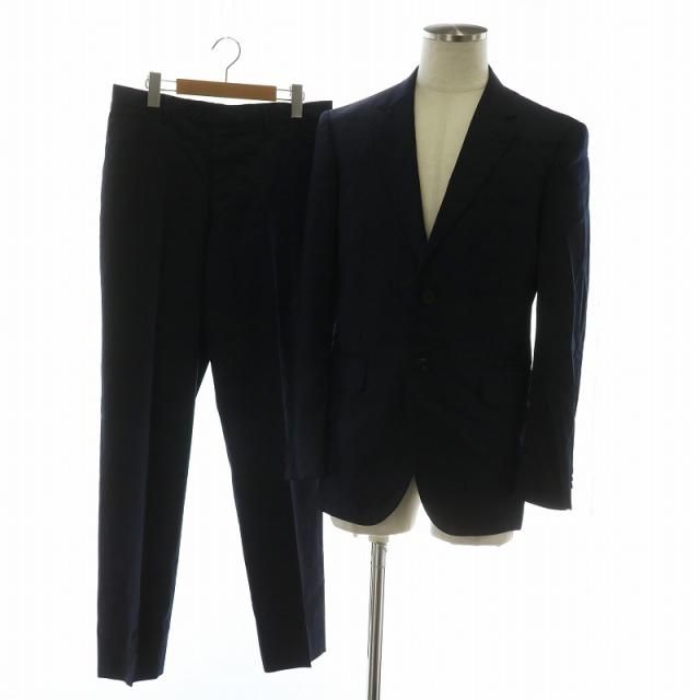 【中古】PAUL SMITH COLLECTION LONDON Loro Piana スーツ セットアップ テーラードジャケット スラックス L 紺