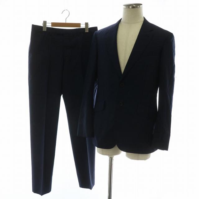 【中古】PAUL SMITH COLLECTION Ermenegildo Zegna スーツ セットアップ テーラードジャケット スラックス L 紺