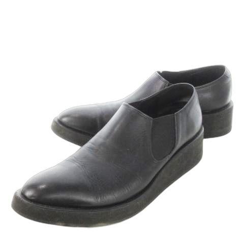 【中古】ラッドミュージシャン LAD MUSICIAN サイドゴアスリッポン ビジネスシューズ レザー 革 厚底 44 29.0cm 黒