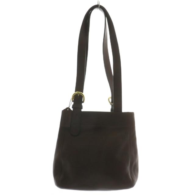 【中古】コーチ COACH オールドコーチ USA製 4157 ショルダー バッグ トート レザー 肩掛け マグネット 茶