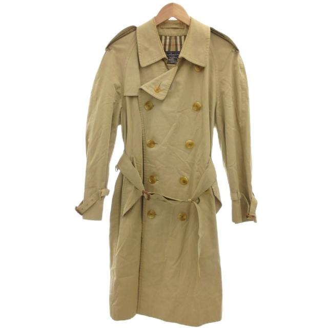 【中古】バーバリーズ ヴィンテージ トレンチコート ノバチェック バーバリーズコットン100％ 82A L ベージュ