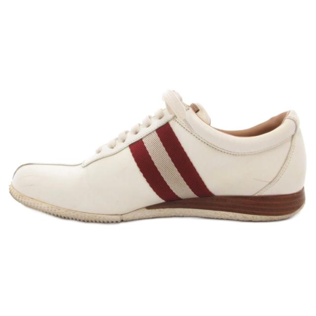 【中古】バリー BALLY FRENZ ローカットスニーカー シューズ 切替 レザー US8D 白 ホワイト /GV ■GY18 メンズ