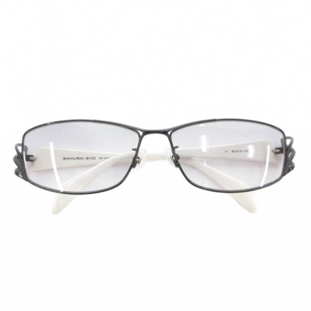 【中古】サムライ翔  SAMURAI SHO サングラス メガネ アイウェア カラーレンズ バイカラー 60□15 136 黒 ブラック
