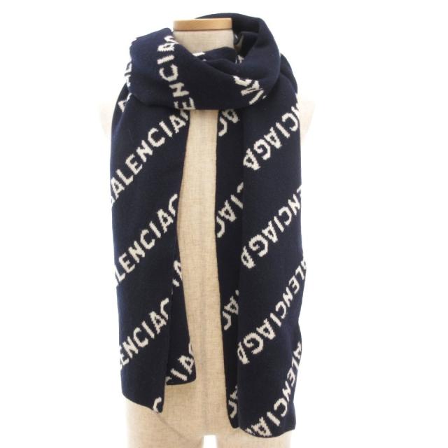 中古】バレンシアガ BALENCIAGA ALLOVER LOGO SCARF 621020 オール