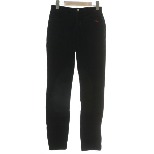 【中古】グッチ GUCCI パンツ スキニー コーデュロイ ジップフライ 36 XS 黒 ブラック /XZ ■GY17 レディース
