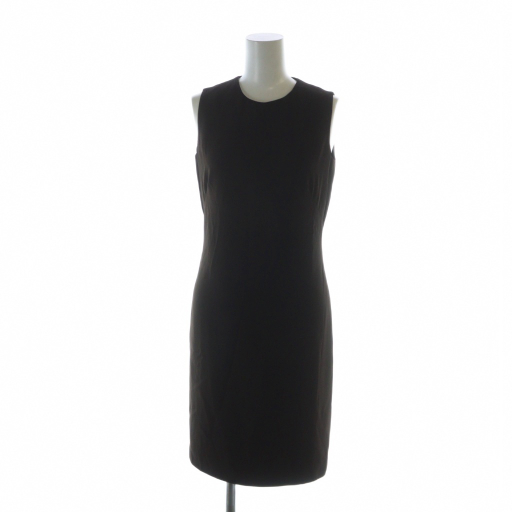 【中古】グッチ GUCCI ミドルワンピース ノースリーブ ロゴ 36 XS 茶 ブラウン 325054 ZX621 /MQ ■GY17 レディース