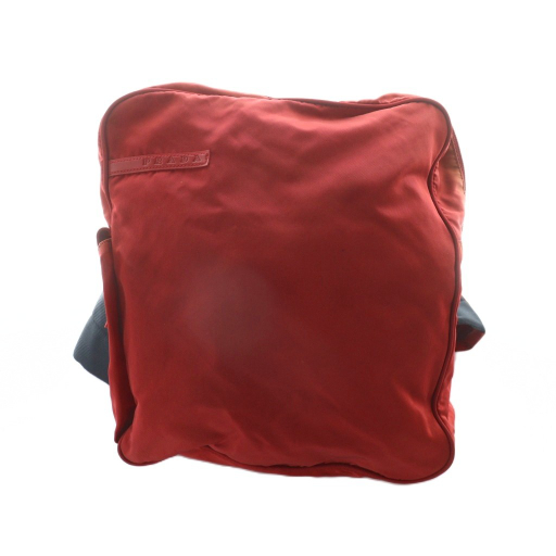 【中古】プラダスポーツ PRADA SPORT 00SS ボディバッグ ショルダーバッグ ナイロン 斜めがけ 赤 レッド メンズ