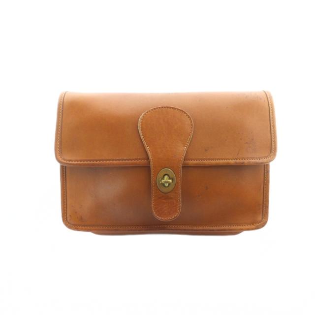 【中古】コーチ COACH オールドコーチ ヴィンテージ USA製 9266 セカンドバッグ クラッチバッグ レザー 茶 ブラウン