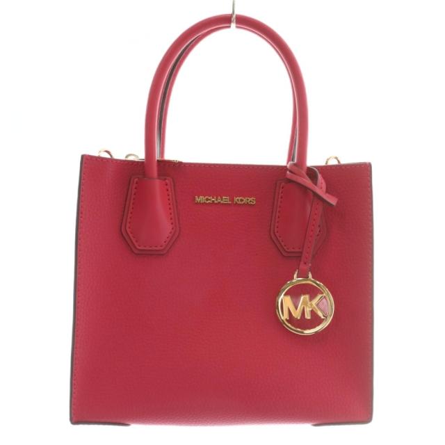 【中古】未使用品 MICHAEL KORS マーサーミディアムメッセンジャー ハンドバッグ ショルダー 2WAY ピンク 35S1GM9M2L