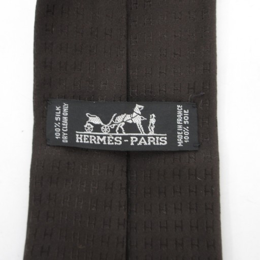 【中古】エルメス HERMES ネクタイ レギュラータイ シルク ダークブラウン /AE ■GY17 メンズ 中古】エルメス HERMES ネクタイ レギュラータイ シルク ダーク
