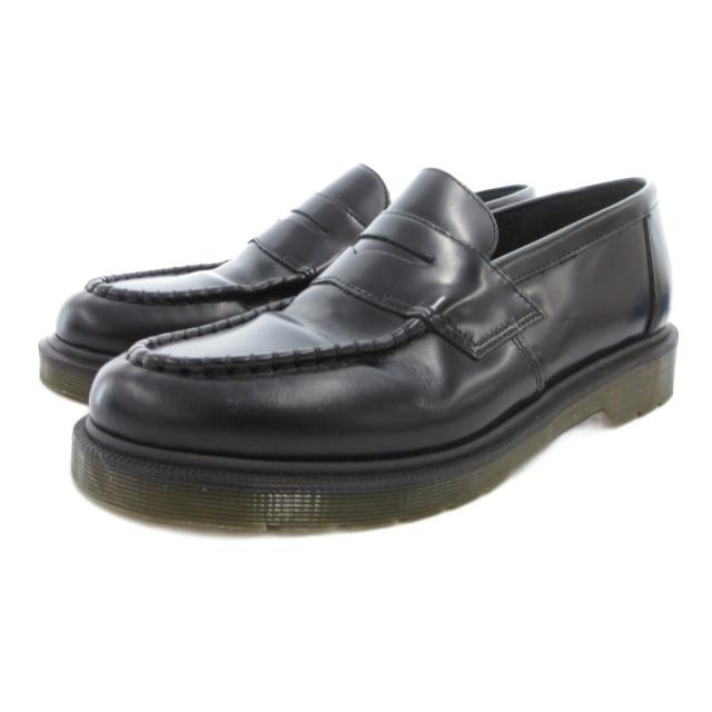 【中古】ドクターマーチン DR.MARTENS ABBOT ローファー レザー 革 オリジナルソール UK7 黒 ブラック AW006