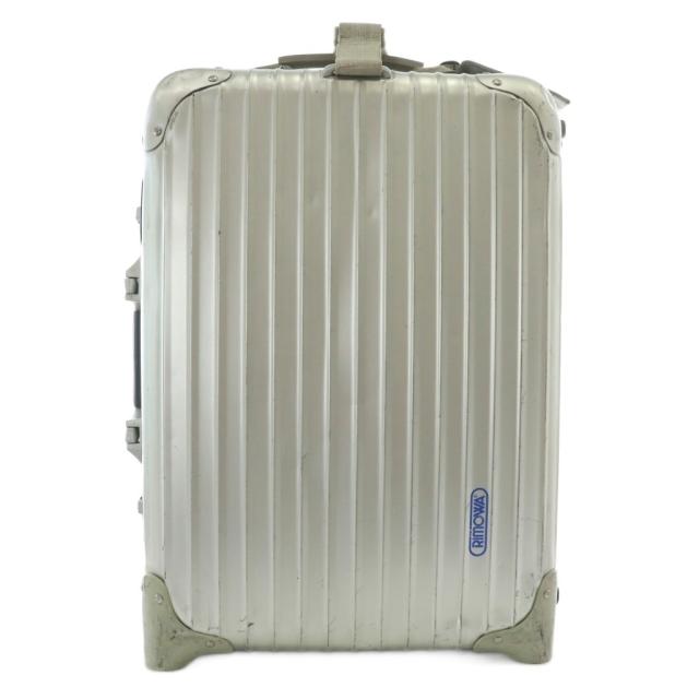 【中古】リモワ RIMOWA 925.52 シルバーインテグラル 2輪 キャリーケース スーツケース アルミ 機内持込可 32L 青ロゴ