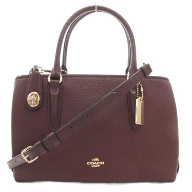 【中古】コーチ COACH 56839 キャリーオール ブルックリン ハンドバッグ ショルダー 2WAY 斜め掛け ロゴ レザー
