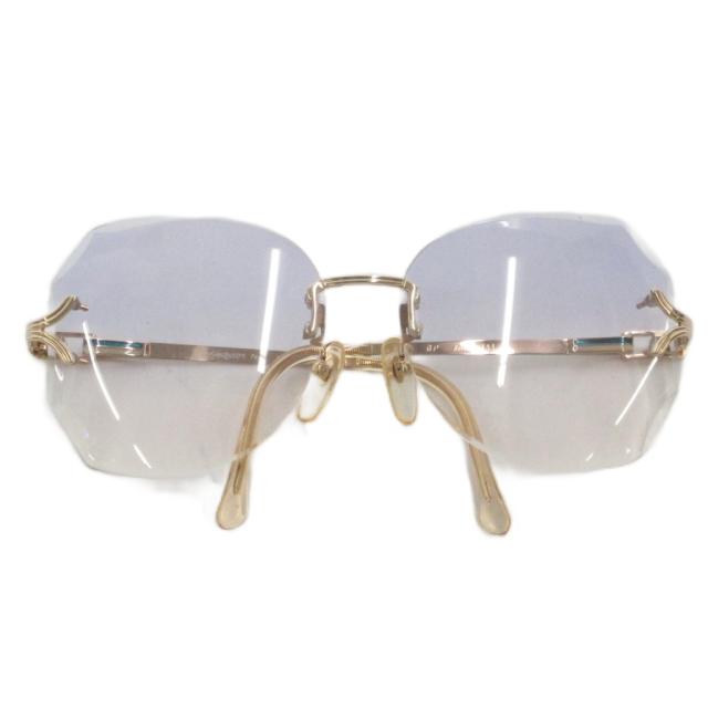 【中古】イヴサンローラン YVES SAINT LAURENT サングラス アイウェア 度無し リムレス グラデーション 60□15-133