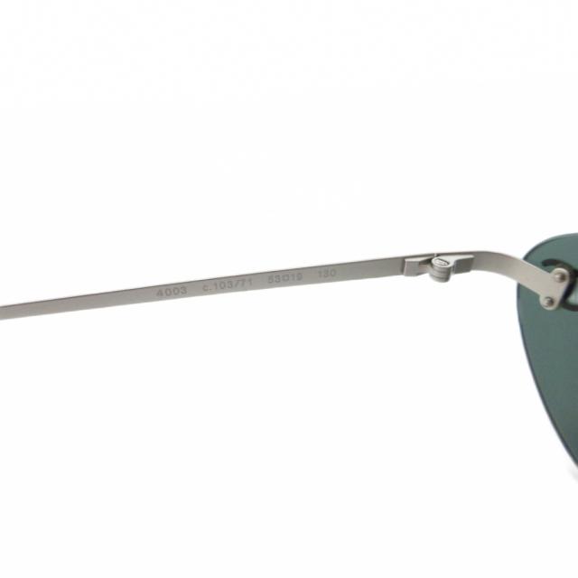 【中古】シャネル CHANEL 4003 サングラス オーバル リムレス ココマーク 53口19 130 ダークグリーン C.103/71 /JS