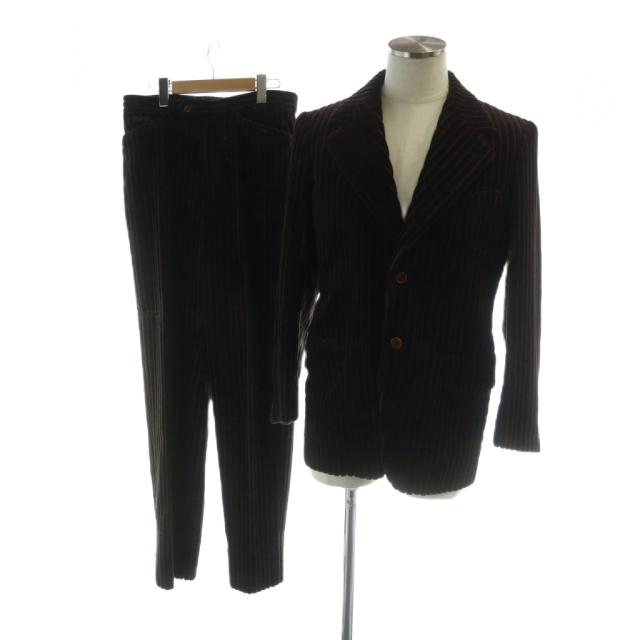 【中古】ポールスミス PAUL SMITH LONDON セットアップ 上下 テーラードジャケット パンツ ジップアップ シングル