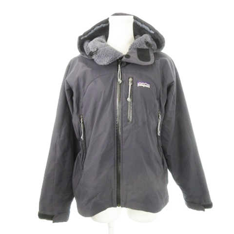 【中古】パタゴニア Patagonia ストレッチスピードアセントジャケット 中綿 フーディー 裏ボア アウトドア S グレー