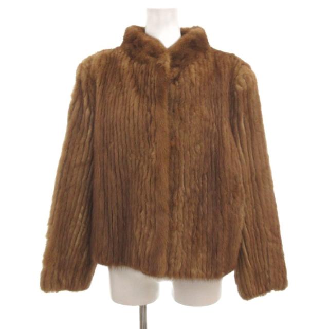【中古】ロイヤル ファー  FUR ファーコート ミンク 毛皮 ショート丈 13 茶 ブラウン /JS ■GY18 レディース
