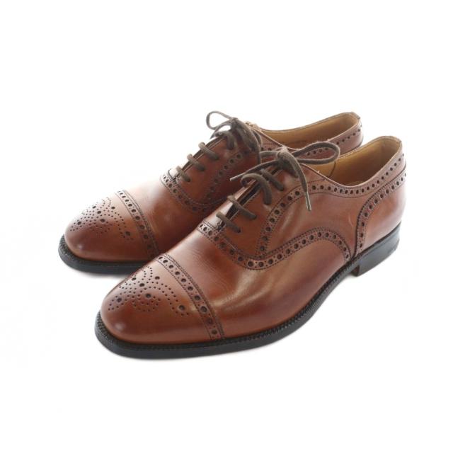 【中古】チャーチ セミブローグ ディプロマット ネバダカーフ 内羽根 ビジネスシューズ ドレスシューズ 革靴 26.5cm