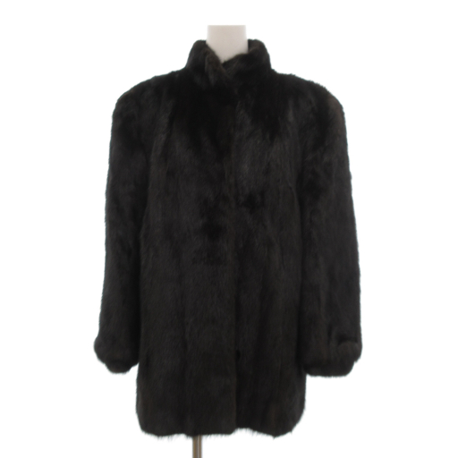 【中古】アリアンナ ARIANNA MITSUKOSHI ミンクファーコート 毛皮 ロング丈 11 茶 ブラウン /JS ■GY11 レディース
