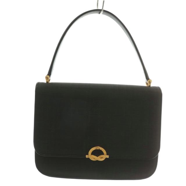 【中古】コンテス Comtesse ハンドバッグ ホースヘアー レザー ゴールド金具 黒 ブラック /XZ ■GY11 レディース