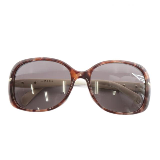 【中古】プラダ PRADA 眼鏡 サングラス セルフレーム カラーレンズ べっ甲柄 ロゴ ボルドー OPR 08OS