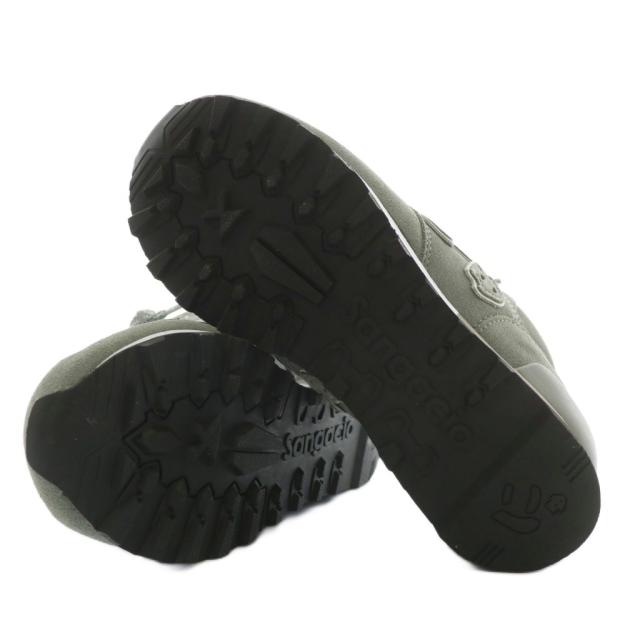 【中古】Sangacio にゅ〜ず STEEL BLUE 7周年記念モデル スニーカー スエード ローカット ロゴ US4.5 22.5cm グレー