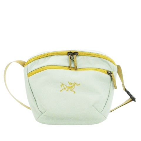 【中古】ARC'TERYX MANTIS 2 WAIST PACK ウエストバッグ ボディバッグ ショルダーバッグ ロゴ 刺繍 アウトドア 緑