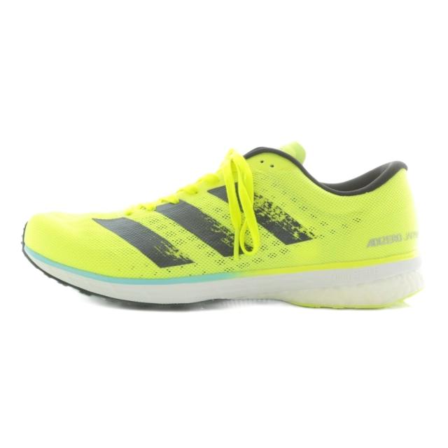 【中古】未使用品 adidas ADIZERO JAPAN 5 スニーカー ランニングシューズ ローカット US10.5 28.5cm 黄色 黒 FY2019