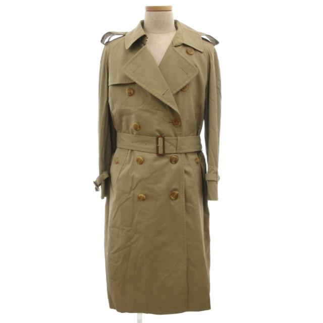 【中古】バーバリーズ Burberrys ヴィンテージ トレンチコート ベルト エポレット ロング ベージュ /JS ■GY18