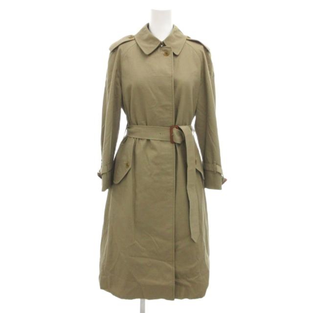 【中古】バーバリーズ Burberrys ヴィンテージ 白タグ 90s トレンチ コート 裏地ノバチェック 155 ベージュ