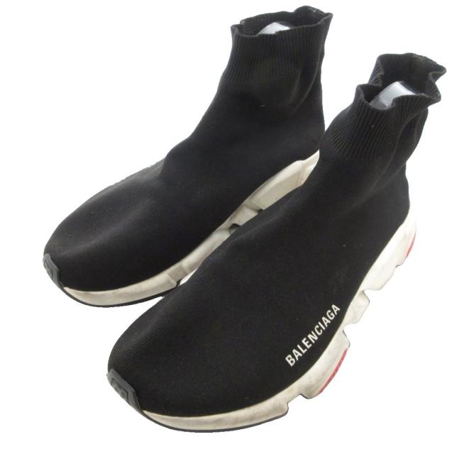 【中古】バレンシアガ BALENCIAGA スピードトレーナー スニーカー 40 黒 ブラック ソックススニーカー