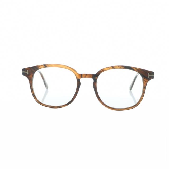【中古】トムフォード TOM FORD TF399-F 048 Frank サングラス 眼鏡 めがね クリアレンズ 52□20-150 茶 ブラウン