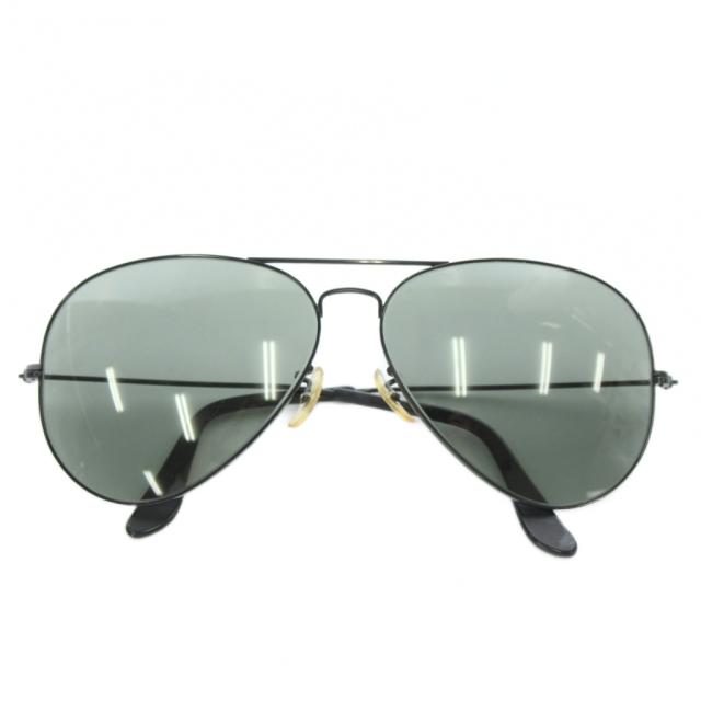 【中古】RAY BAN B＆L ボシュロム アビエーター 眼鏡 サングラス メタルフレーム カラーレンズ ティアドロップ 黒