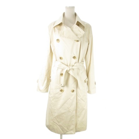 【中古】23区 オンワード樫山 トレンチコート ロング丈 ベルト 大きいサイズ 46 XXL ベージュ /AO14 ■GY18