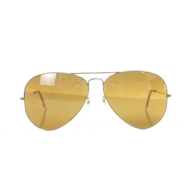 【中古】レイバン RAY BAN サングラス 眼鏡 めがね ロゴ カラーレンズ ゴールド色 ■GY11 /MQ メンズ