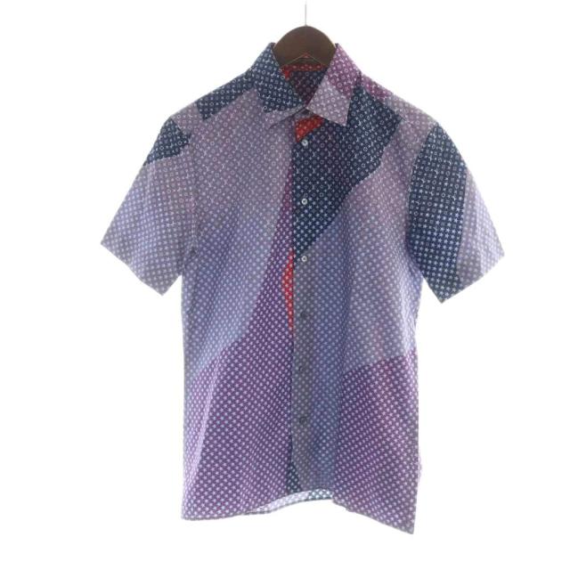 【中古】ルイヴィトン LOUIS VUITTON モノグラムスター アカプルコグラデーション RM111 MSSH33BIW 半袖シャツ ロゴ