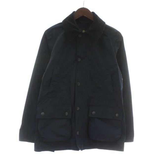 【中古】Barbour ビデイル SL シェイプメモリー ジャケット ブルゾン アウター ジップアップ 34 XS 紺 MCA0493