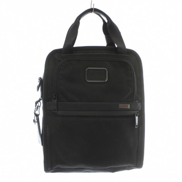 【中古】トゥミ TUMI ALPHA 3 ミディアム トラベル トート トートバッグ ボディバッグ 2WAY ナイロン 黒 2203117D3