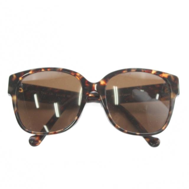 【中古】LOUIS VUITTON 眼鏡 サングラス セルフレーム カラーレンズ べっ甲柄 ロゴ 57□18-140 茶色 Z0872E 9D5