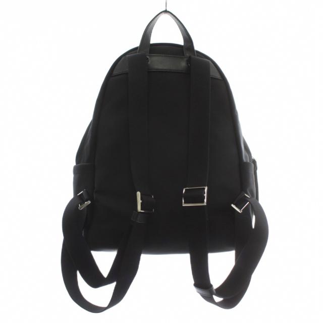 【中古】ケイトスペード KATE SPADE リュックサック バックパック デイバッグ ナイロン ロゴ ゴールド金具 黒