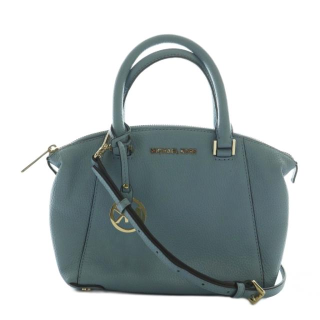 【中古】マイケルコース MICHAEL KORS ショルダーバッグ ハンド 2WAY レザー 水色 ライトブルー  /AQ ■OS ■GY18