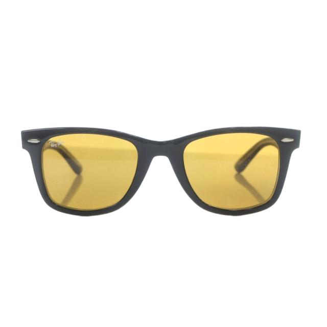 【中古】レイバン RAY BAN RB2140-F サングラス 眼鏡 めがね ロゴ カラーレンズ ロゴ 52-22□150 黒 ブラック