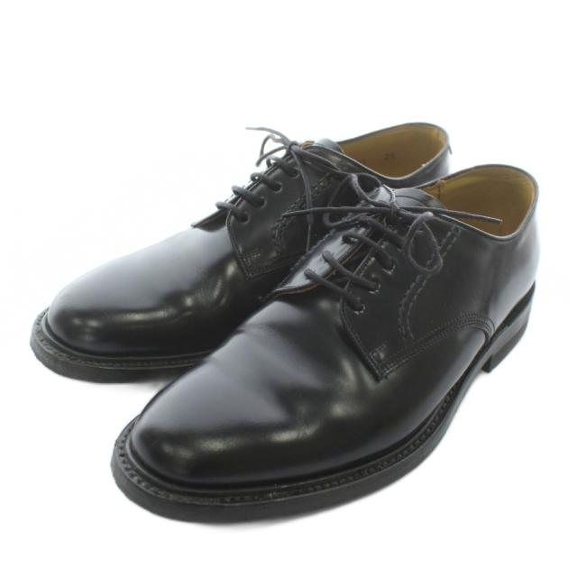 【中古】リーガル REGAL JR03 ビジネスシューズ ドレス 革靴 レザー プレーントゥ レースアップ 25cm 黒 ブラック