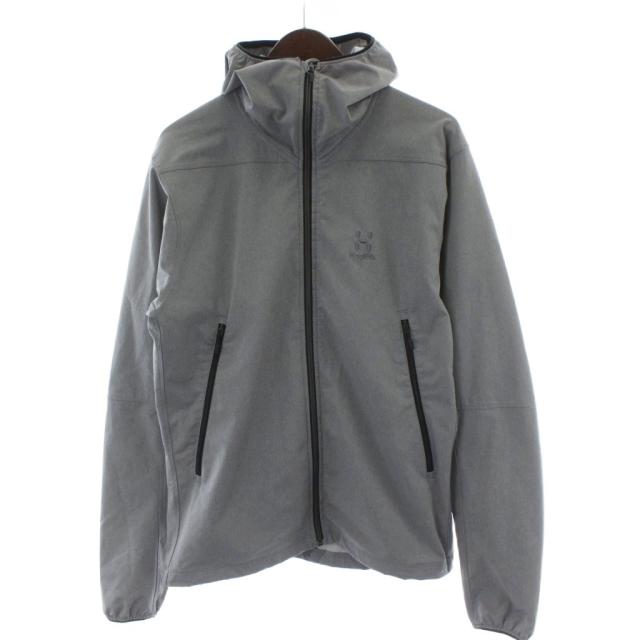 【中古】ホグロフス HAGLOFS ボアフード BOA HOOD MEN ジップアップパーカー 長袖 M グレー 灰色 603507 /PP ■GY18