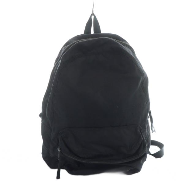 【中古】ポーター PORTER 吉田カバン ラウンド ROUND 808-06855 リュックサック バックパック キャンバス ロゴ 黒