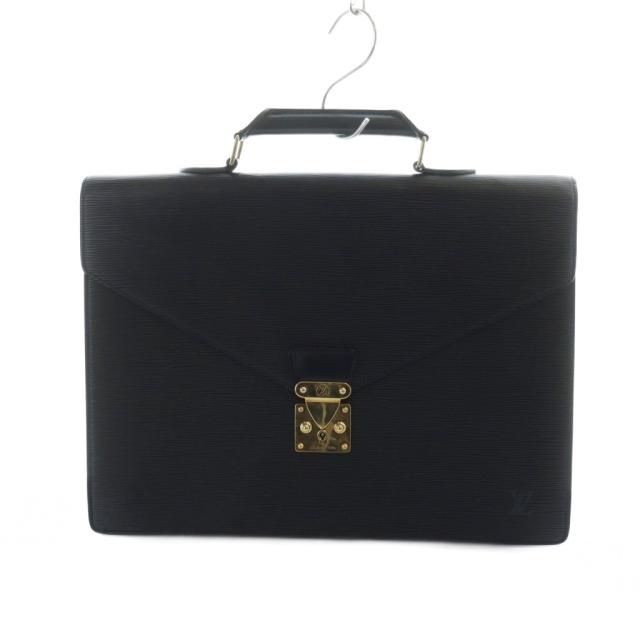 【中古】ルイヴィトン LOUIS VUITTON エピ ノワール セルヴィエット コンセイエ M54422 ビジネスバッグ