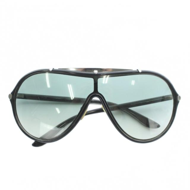 【中古】トムフォード TOM FORD 眼鏡 サングラス セルフレーム グラデーション ティアドロップ ロゴ 黒 ブラック
