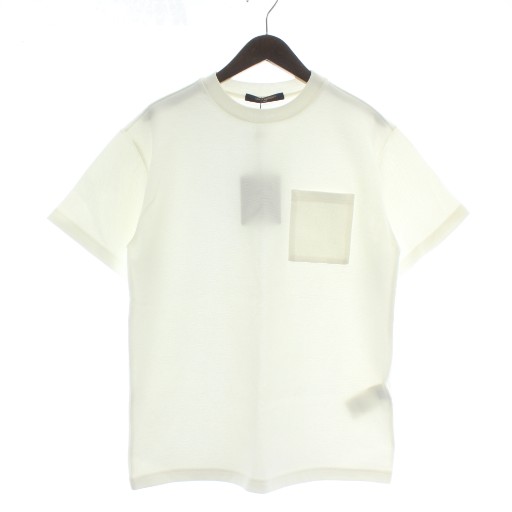 【中古】未使用品 ルイヴィトン LOUIS VUITTON 24SS 3D モノグラム Tシャツ カットソー 半袖 クルーネック 総柄 S 白