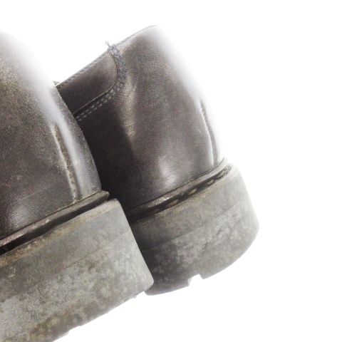 【中古】パラブーツ Paraboot シャンボード ローファー レースアップ モカシン ステッチ 外羽根 6 24.5cm 茶 ブラウン